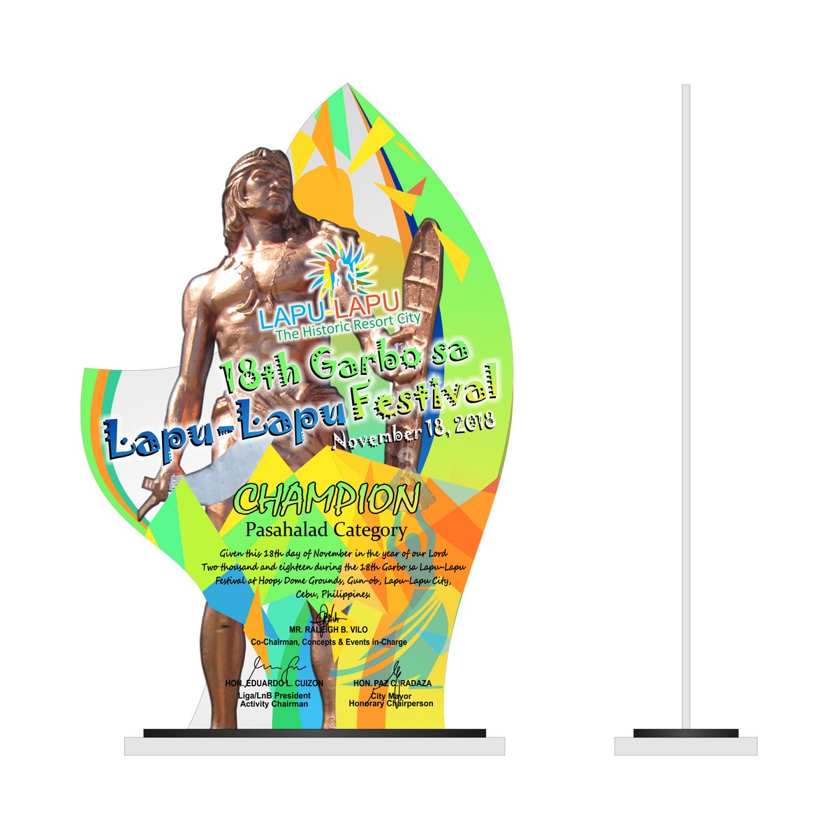 Garbo sa Lapu-Lapu Heritage Acrylic Plaque – Suarez Arts Garbo sa Lapu-Lapu Heritage Acrylic Plaque – Suarez Arts