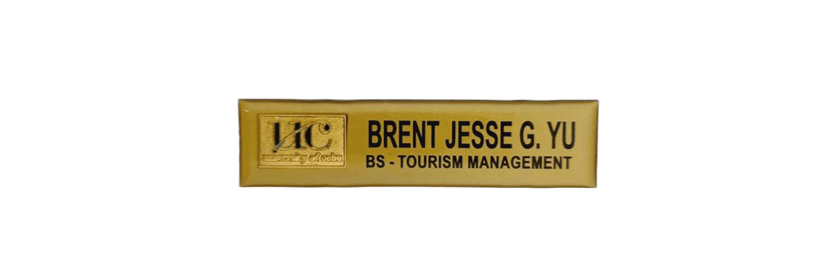 University Of Cebu (UC) Nameplate - BS-Tourism Management – Suarez Arts