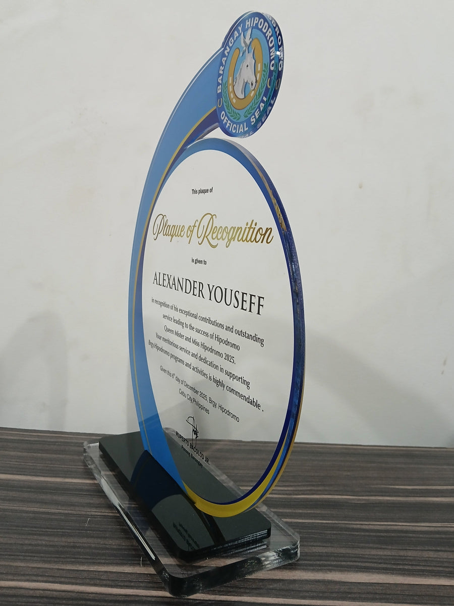 Barangay Hipodromo Plaque - Plaque of Recognition – Suarez Arts
