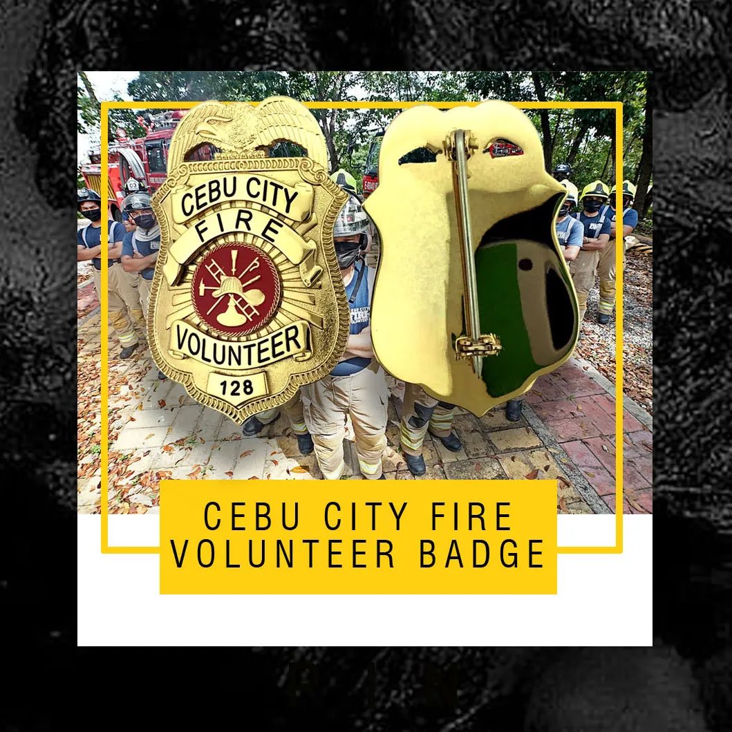 Cebu City Fire Volunteer Shield Badge- BFP – Suarez Arts