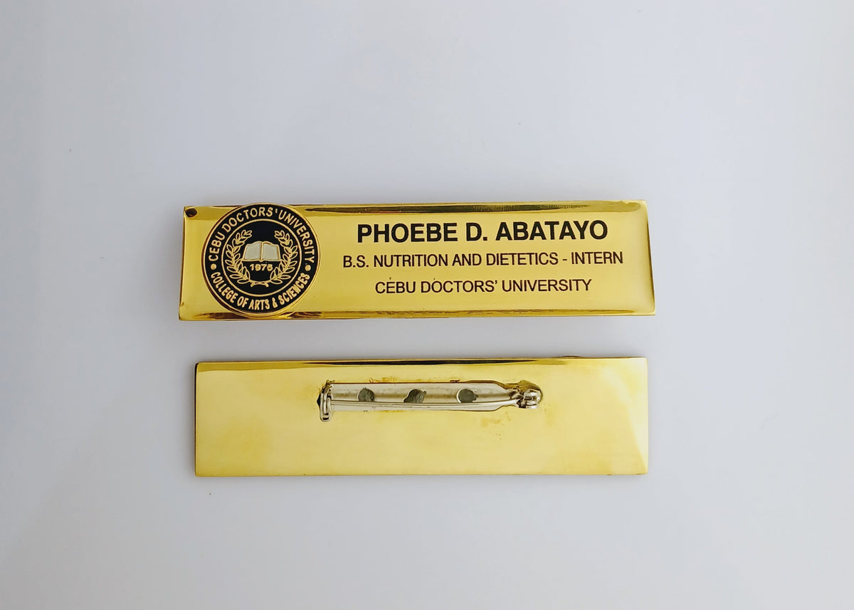 CDU Nameplate - B.S. Nutrition and Dietetics - Intern – Suarez Arts