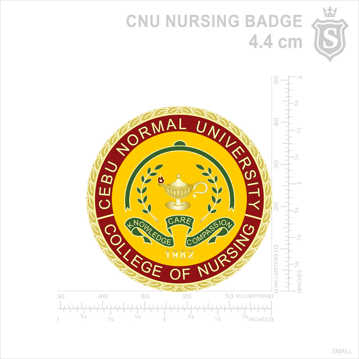 Cebu Normal University (CNU) Nursing Badge – Suarez Arts