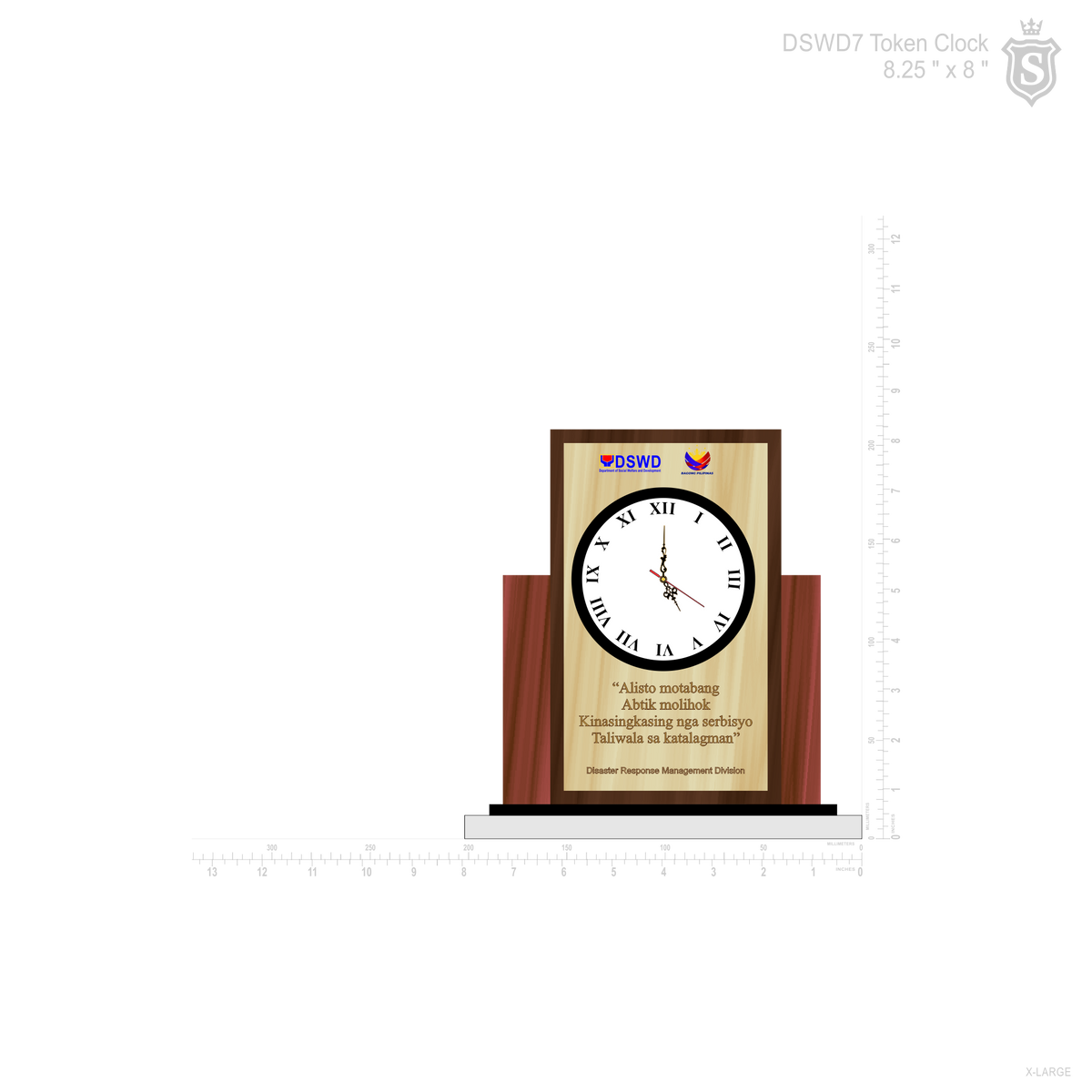 DSWD Acrylic Clock Plaque – Suarez Arts