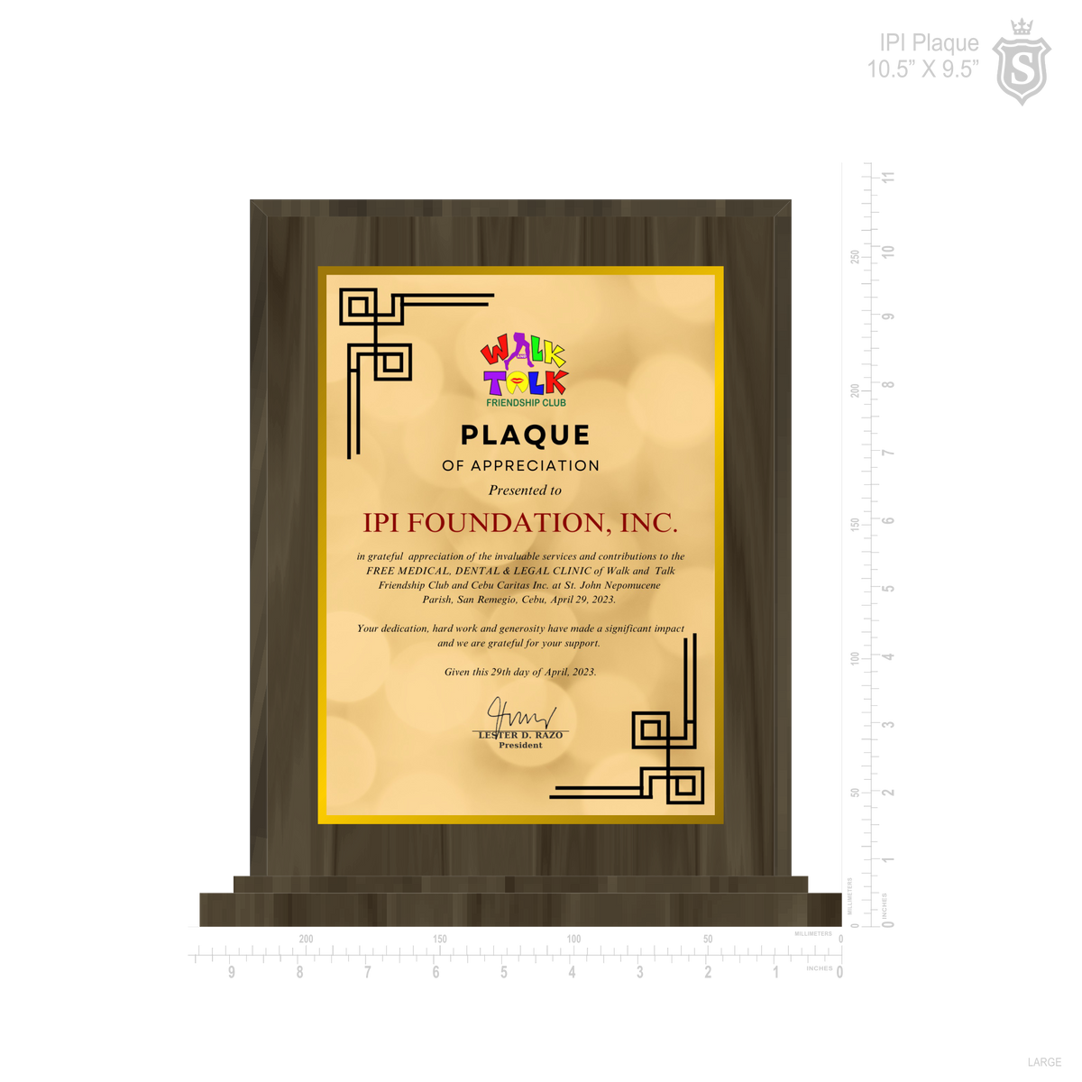 Walk and Talk Wooden Plaque – Suarez Arts