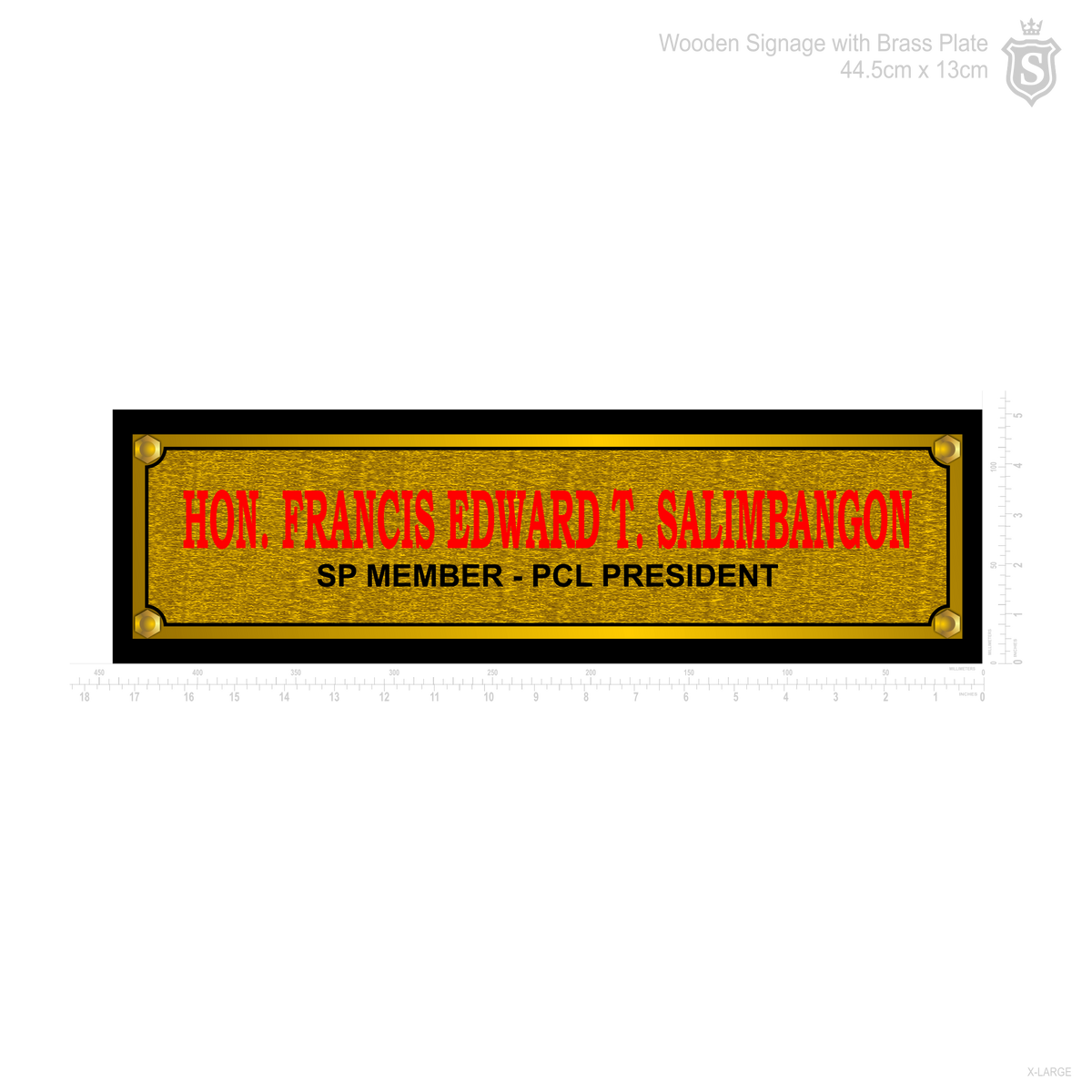 Capitol SP MEMBER - PCL President Table Signage – Suarez Arts