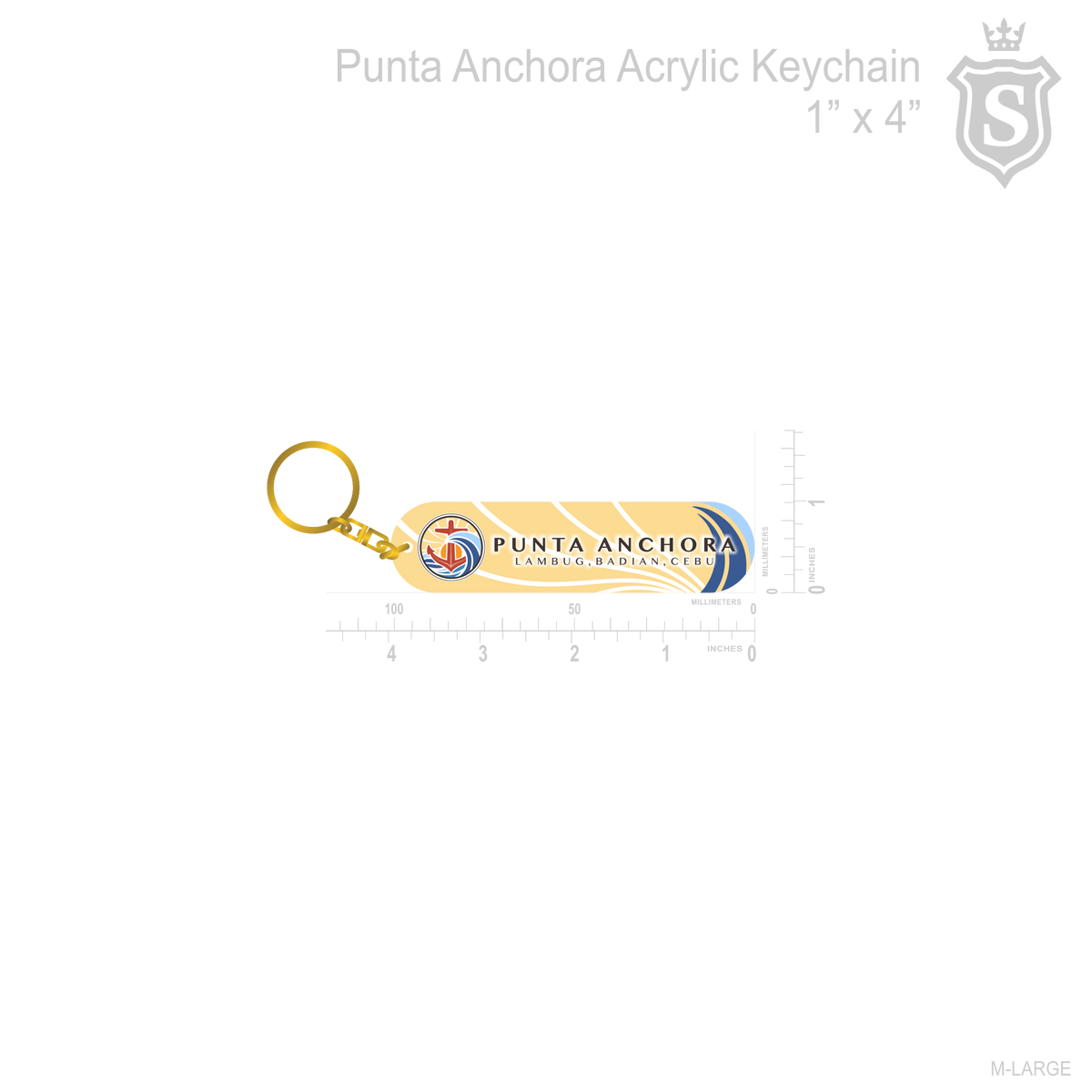 Punta Anchora Acrylic Keychain – Suarez Arts