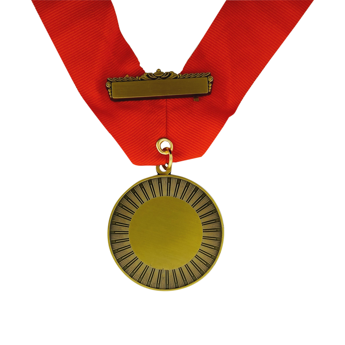 Blank Medal 2 inches with red ribbon – Suarez Arts