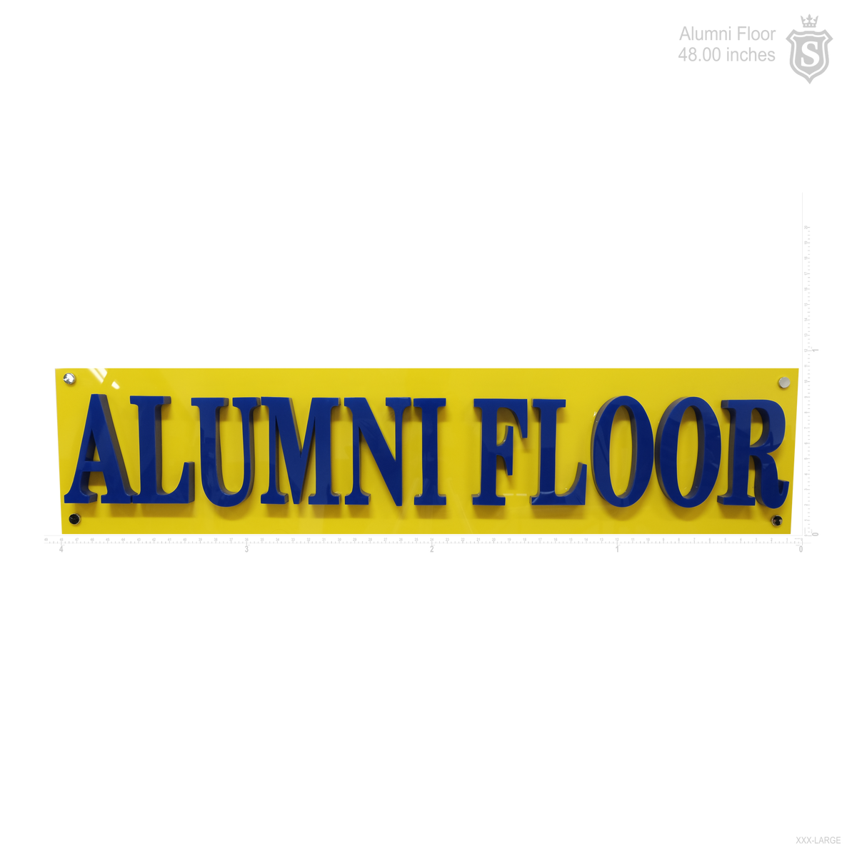 Built Up Acrylic Signage for Saint Joseph College Alumni Floor 48 inch ...