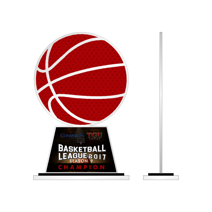 Basketball Acrylic Plaque – Suarez Arts