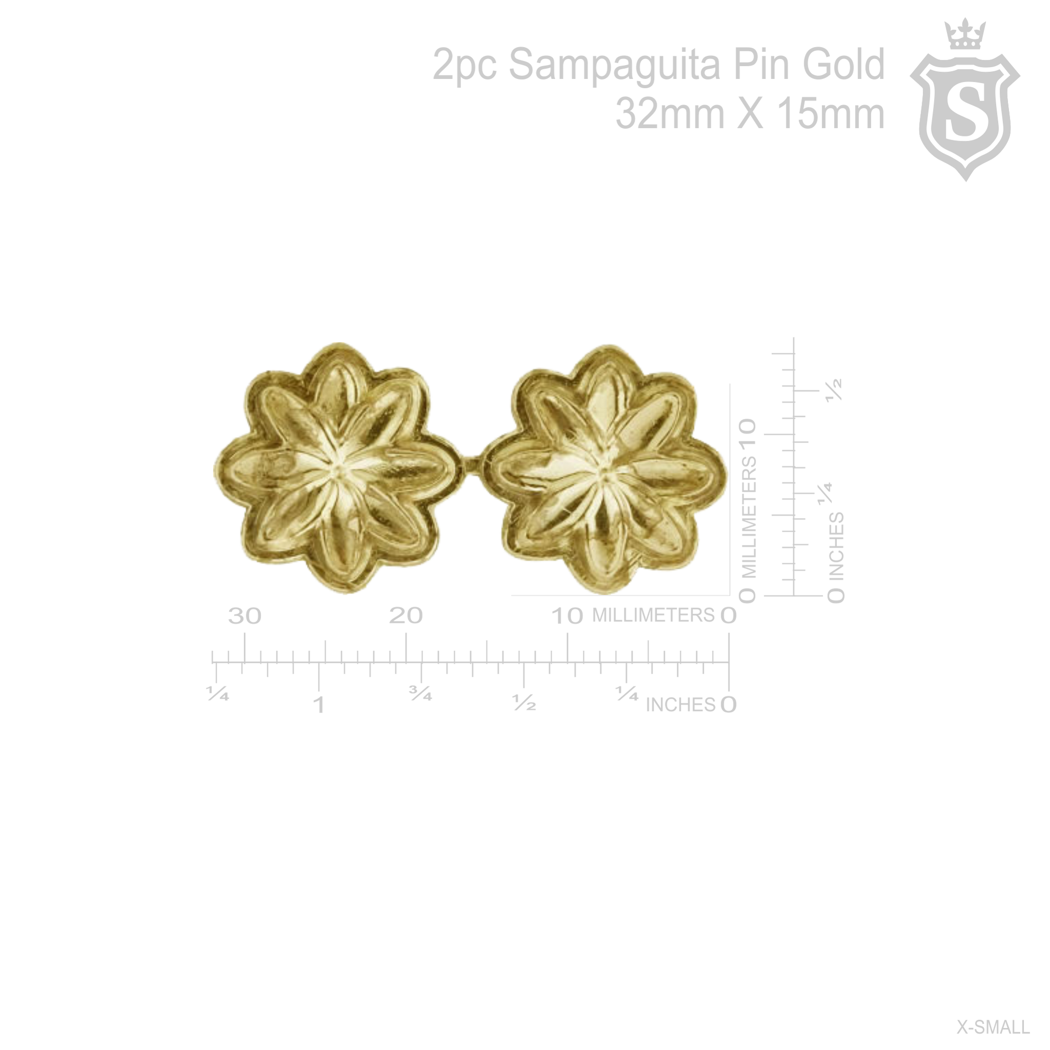 Police Lieutenant Colonel (PLTCOL) 2 Sampaguita Pin – Suarez Arts