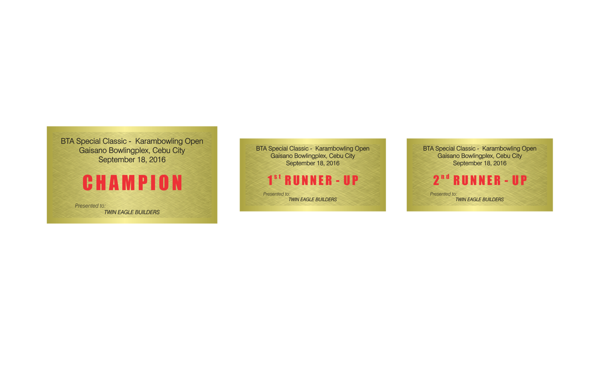 BTA Special Classic-Karambowling Open Brass Plate – Suarez Arts