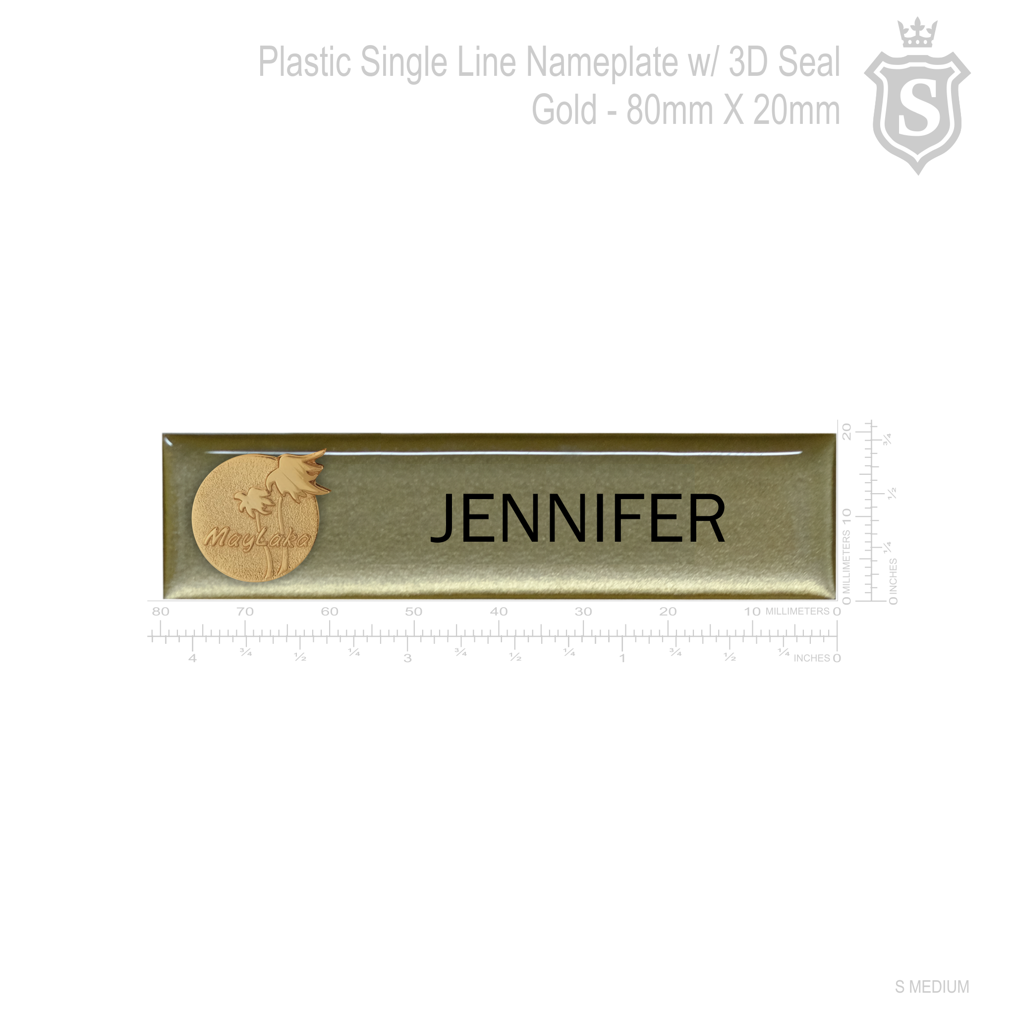 Maylaka Nameplate - 3D Seal – Suarez Arts