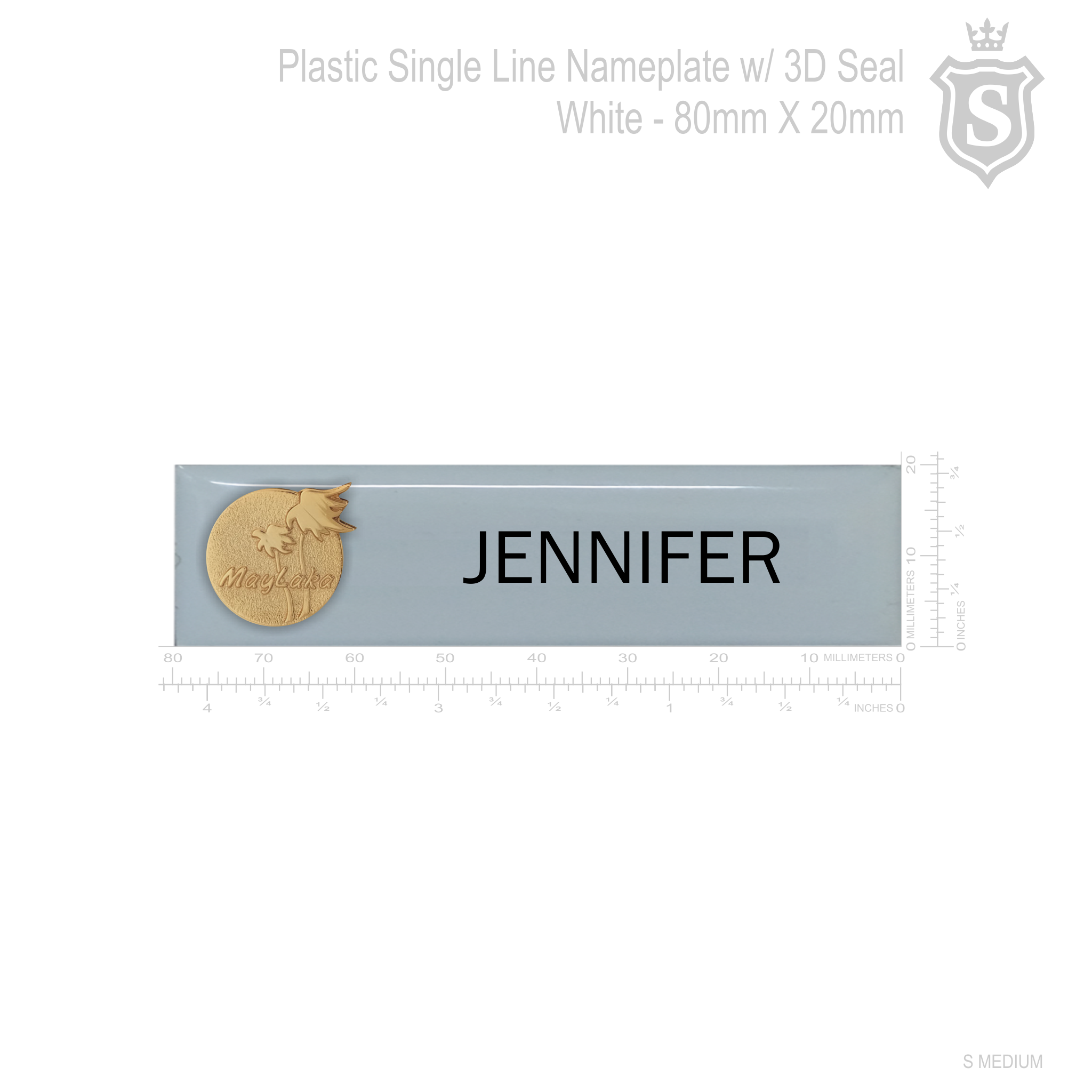 Maylaka Nameplate - 3D Seal – Suarez Arts