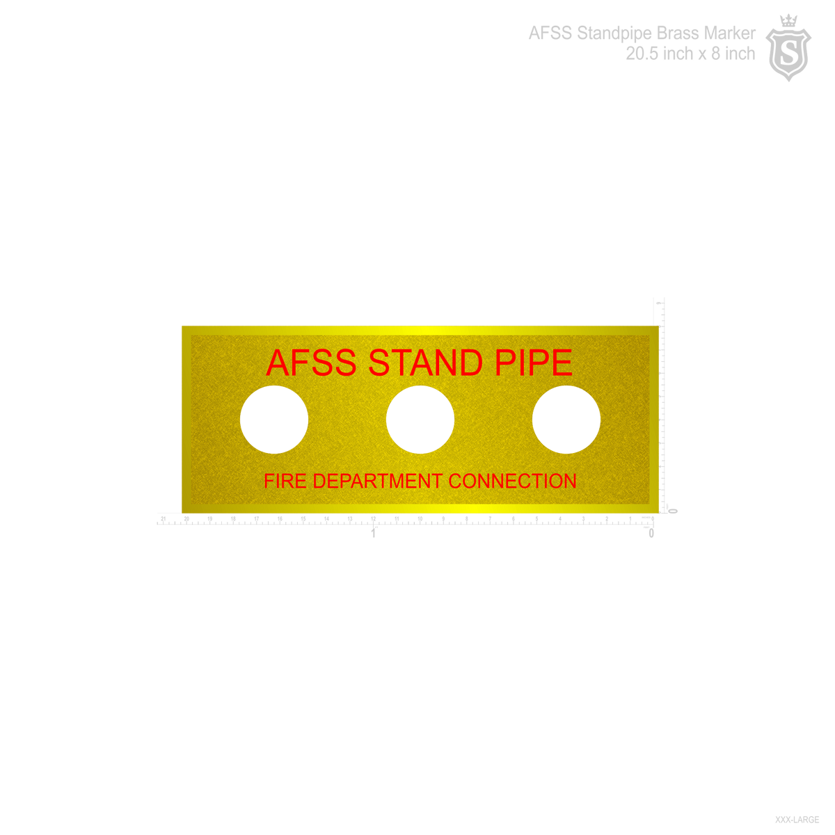 Brass Stand Pipe Plate 2019 – Suarez Arts