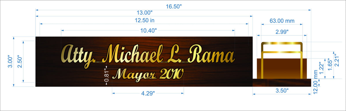 LGU Local Government Table Signage – Suarez Arts