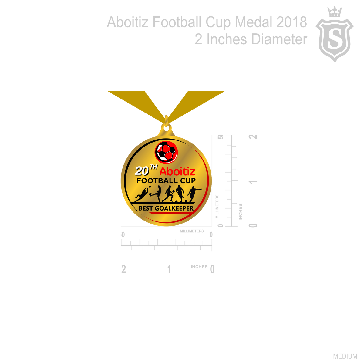 Aboitiz Football Cup Medal 2018 – Suarez Arts