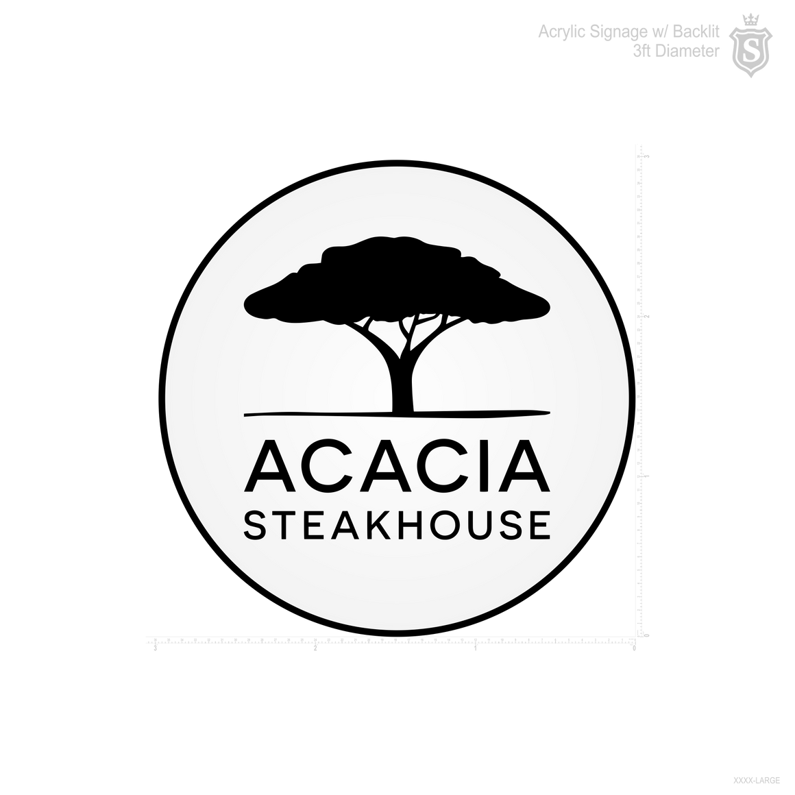 ACACIA STEAKHOUSE SIGNAGE – Suarez Arts
