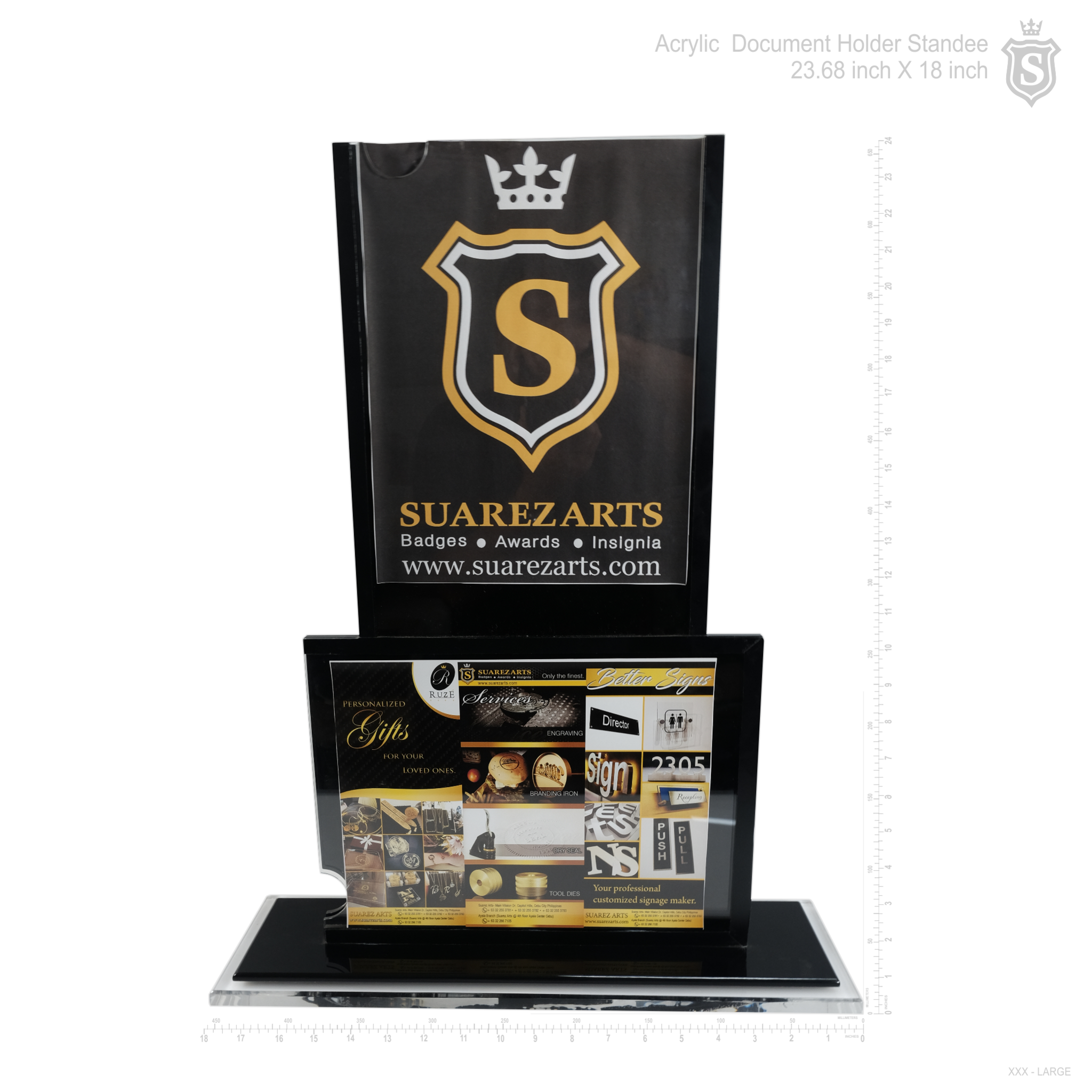 Acrylic Document Holder Standee – Suarez Arts