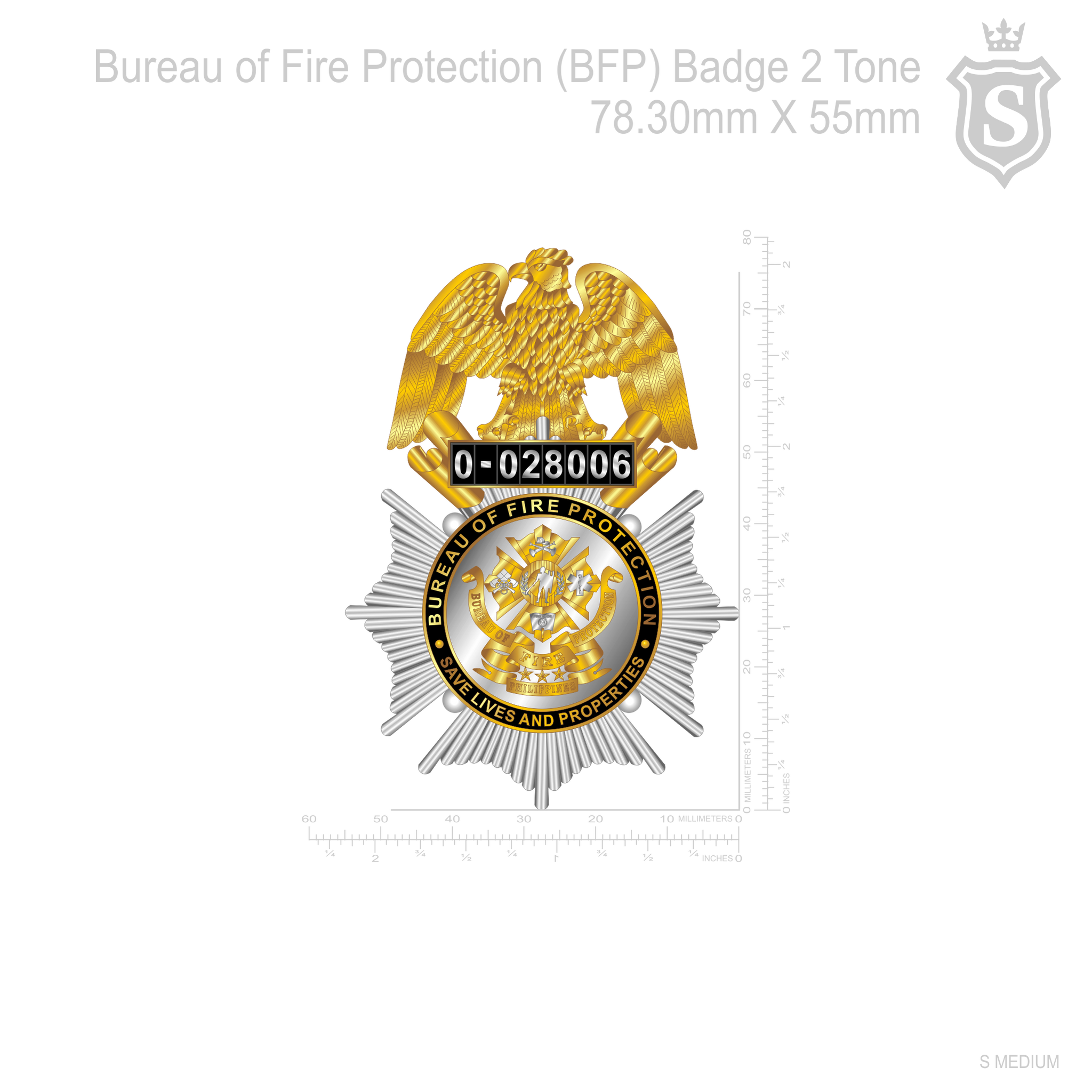 Bureau of Fire Protection (BFP) Badge – Suarez Arts