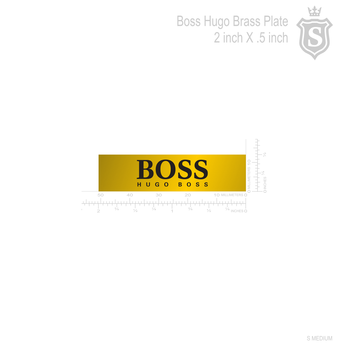 Hugo Boss Brass Plates – Suarez Arts