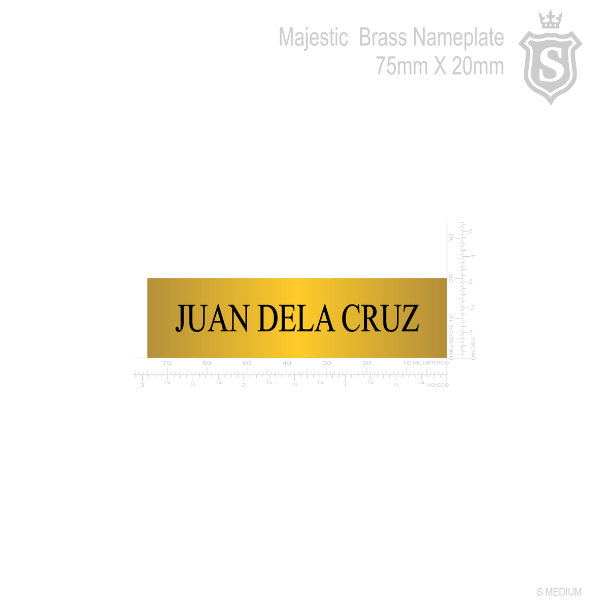 Brass Nameplate – Suarez Arts