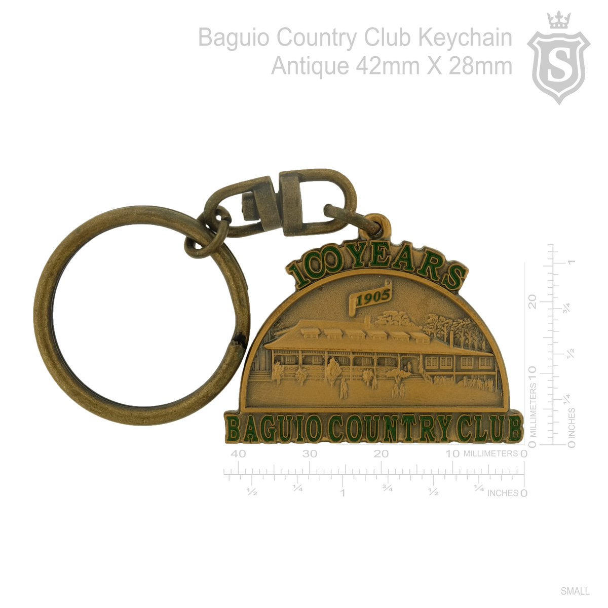 Baguio Country Club Keychain Antique 42mm – Suarez Arts