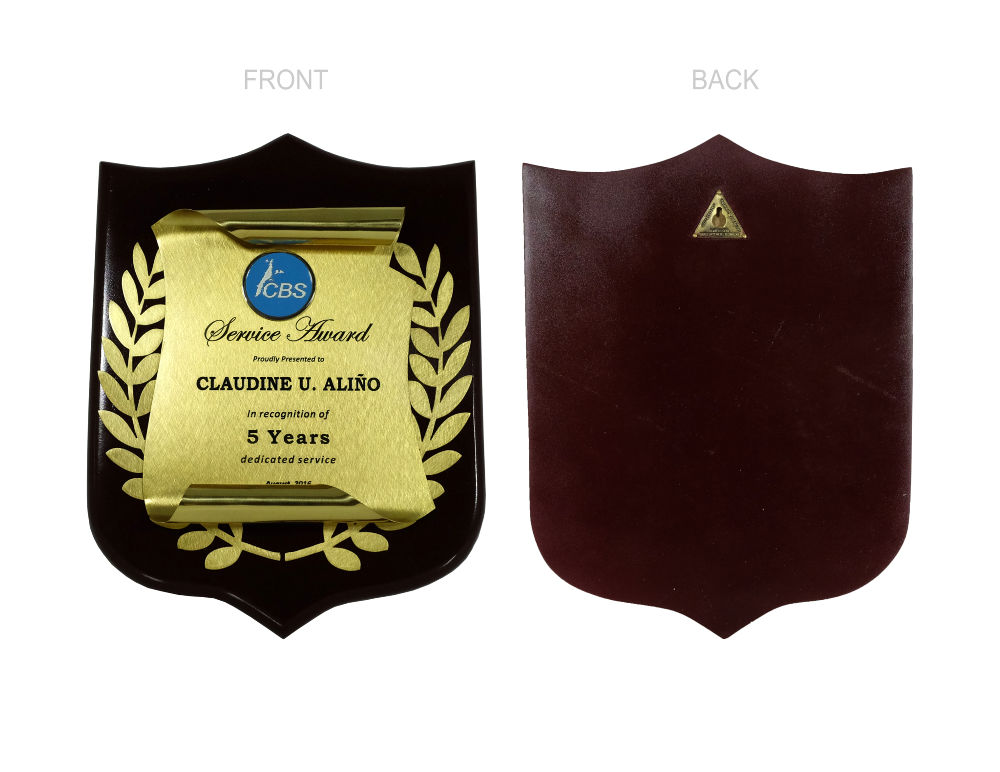 Customer Benefits Services Incorporated (CBS) Plaque – Suarez Arts