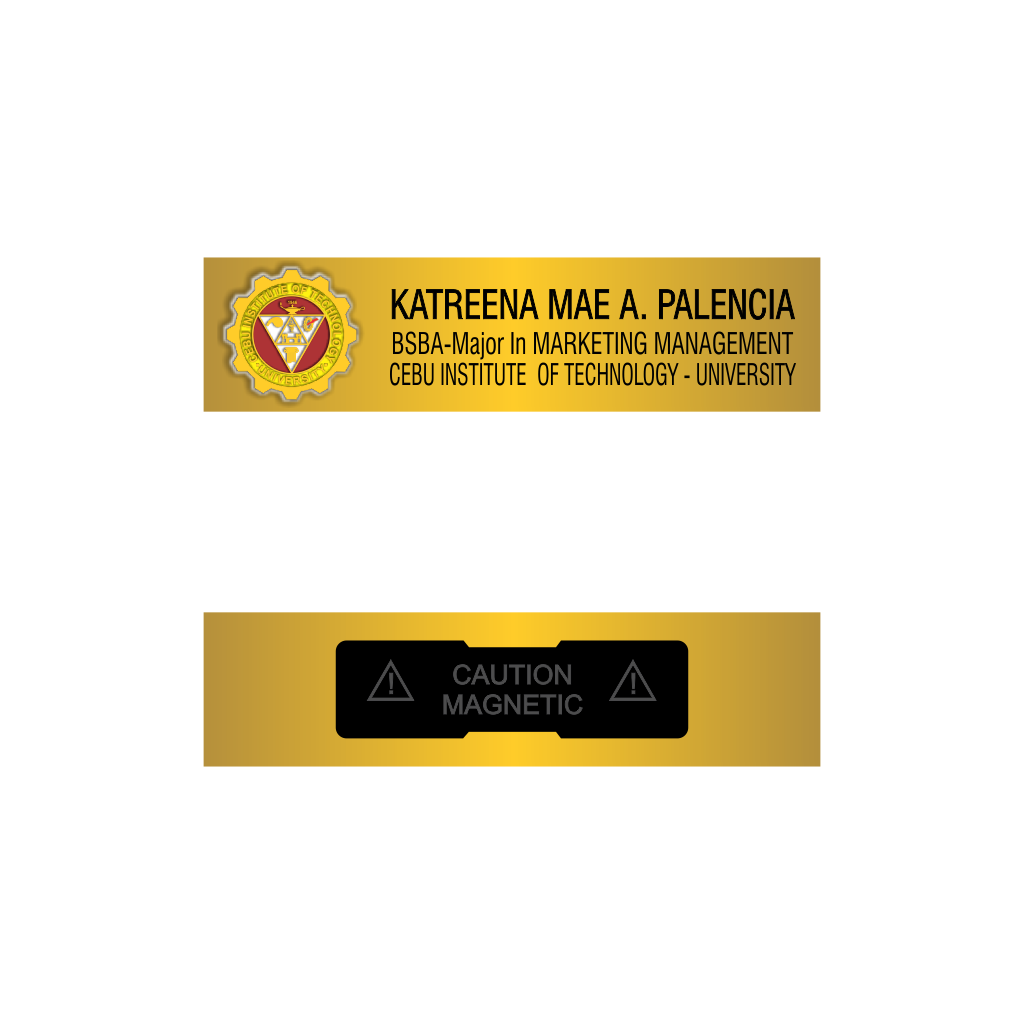 Cebu Institute of Technology University (CITU) Nameplate - BSBA Major ...