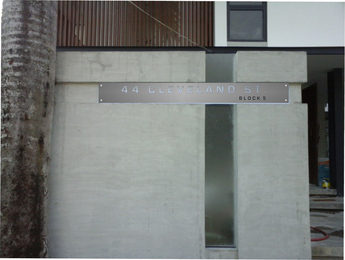 House Number- Cutout Steel Plate Design – Suarez Arts