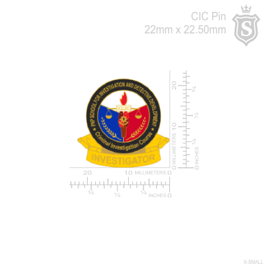 Criminal Investigation Course (CIC) Pin Small - Investigator – Suarez Arts