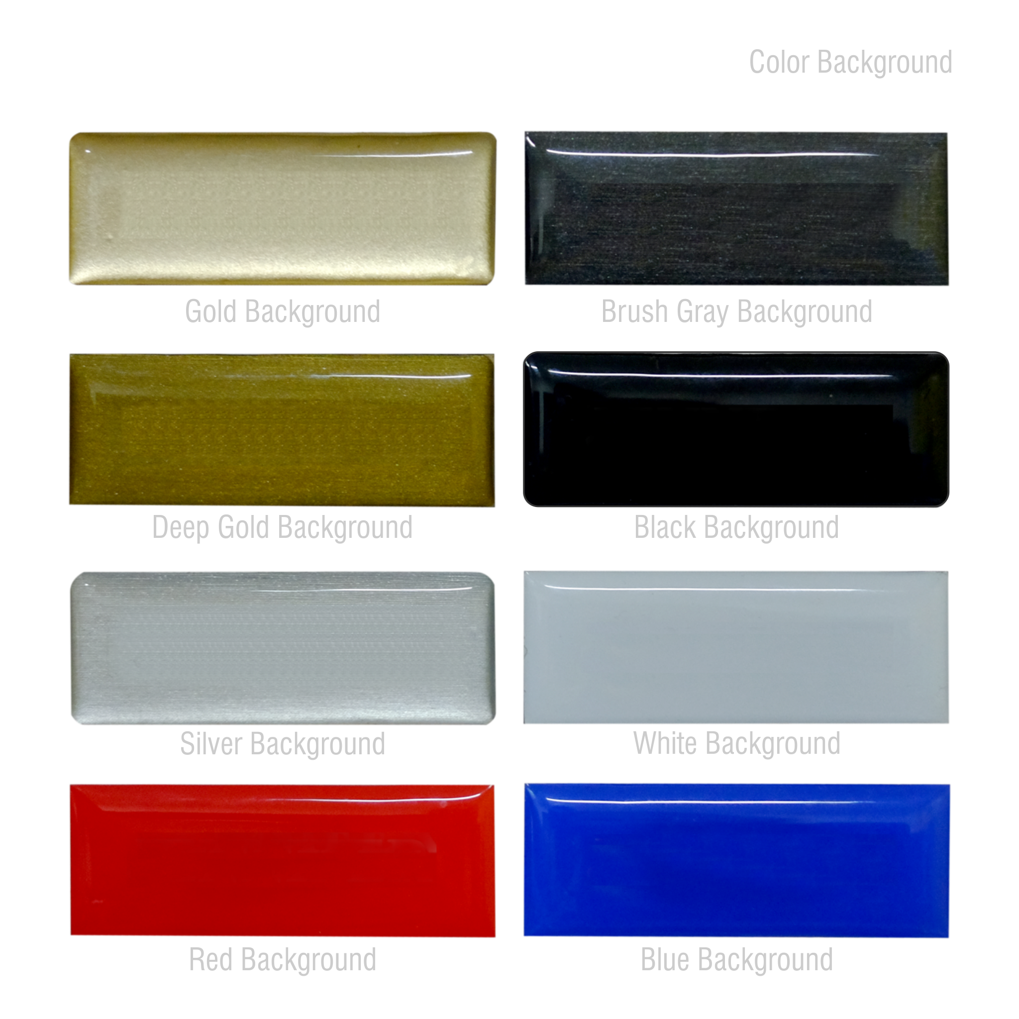 1 Line Acrylic Nameplate - 70mm x 20mm – Suarez Arts