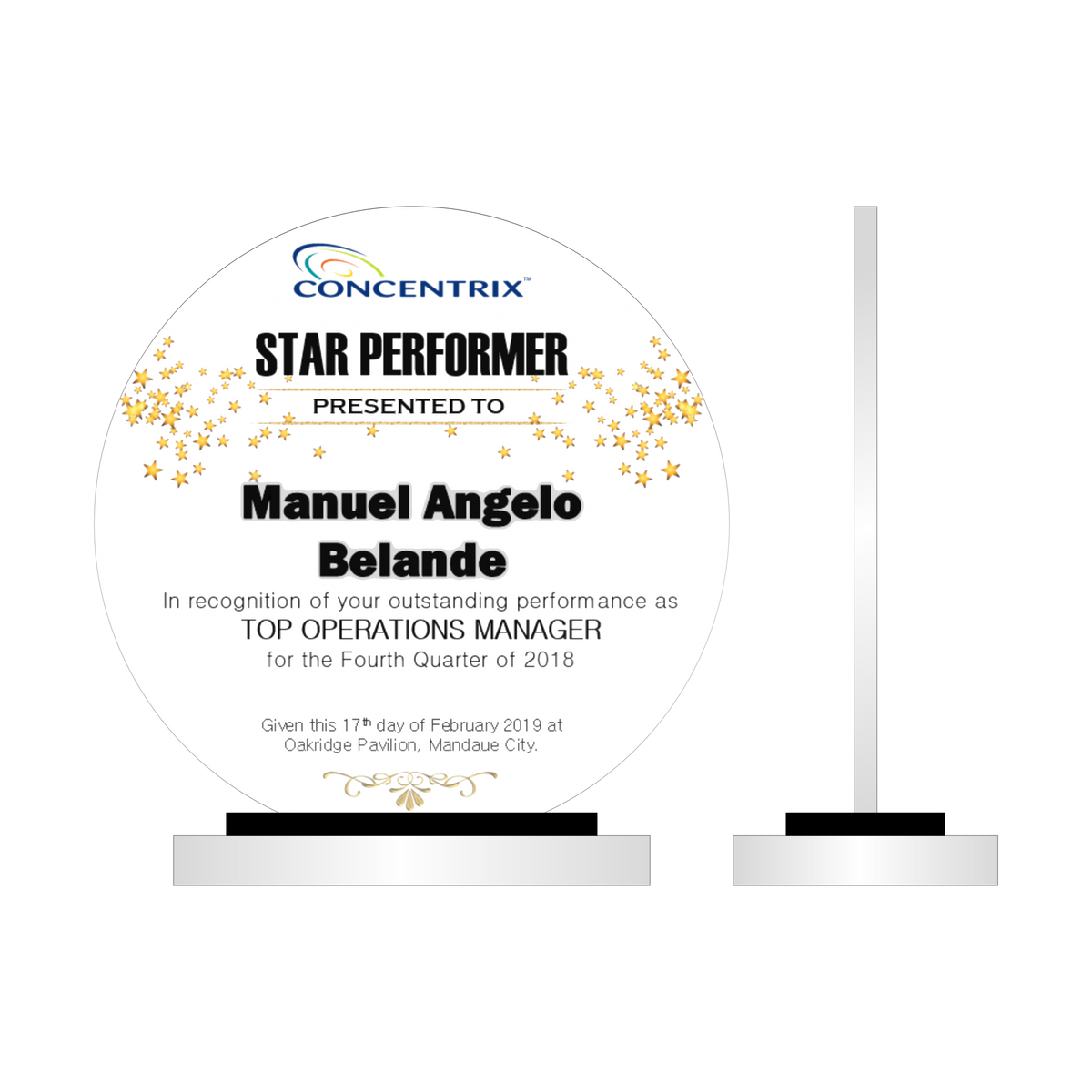 Round Double Base Plaque 6" H – Suarez Arts