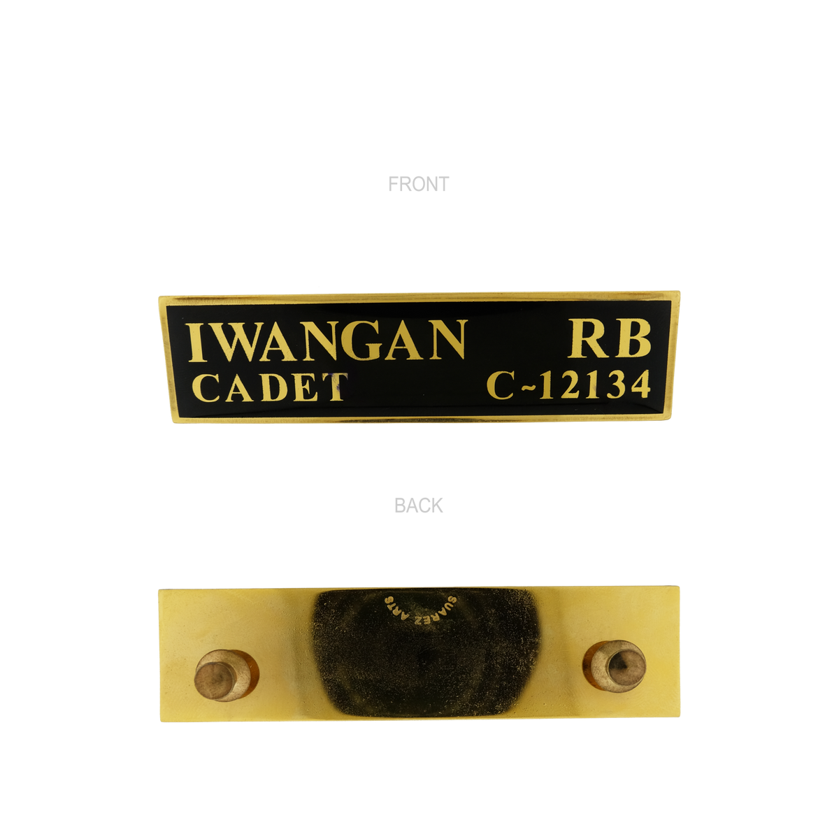 Cadet Nameplate – Suarez Arts