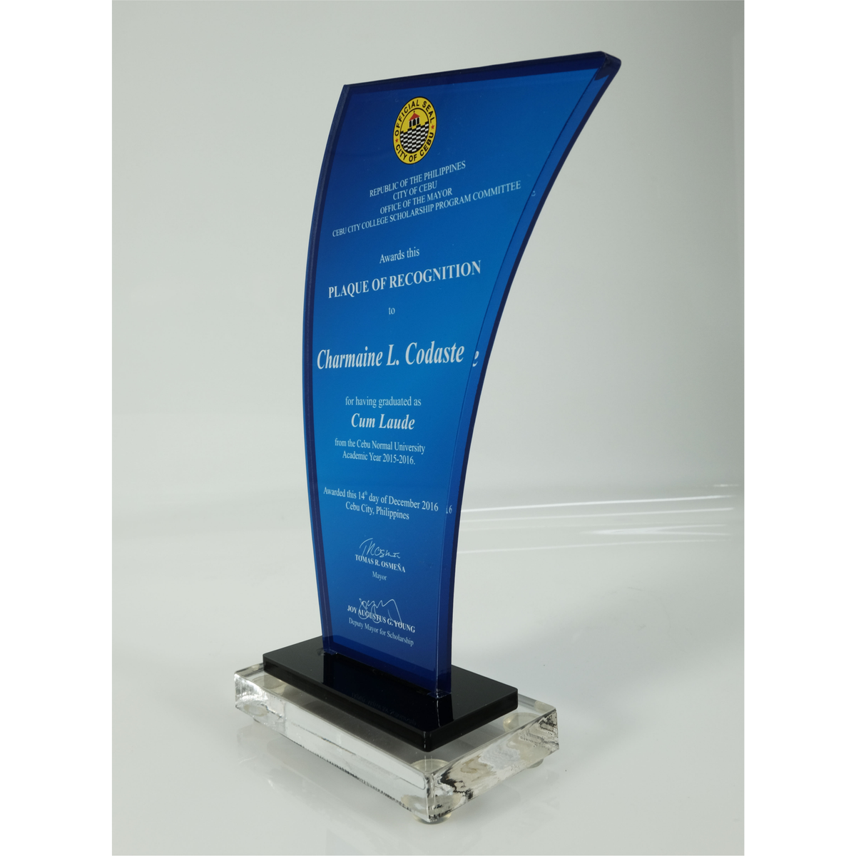 Generic Plaque Single Body – Suarez Arts