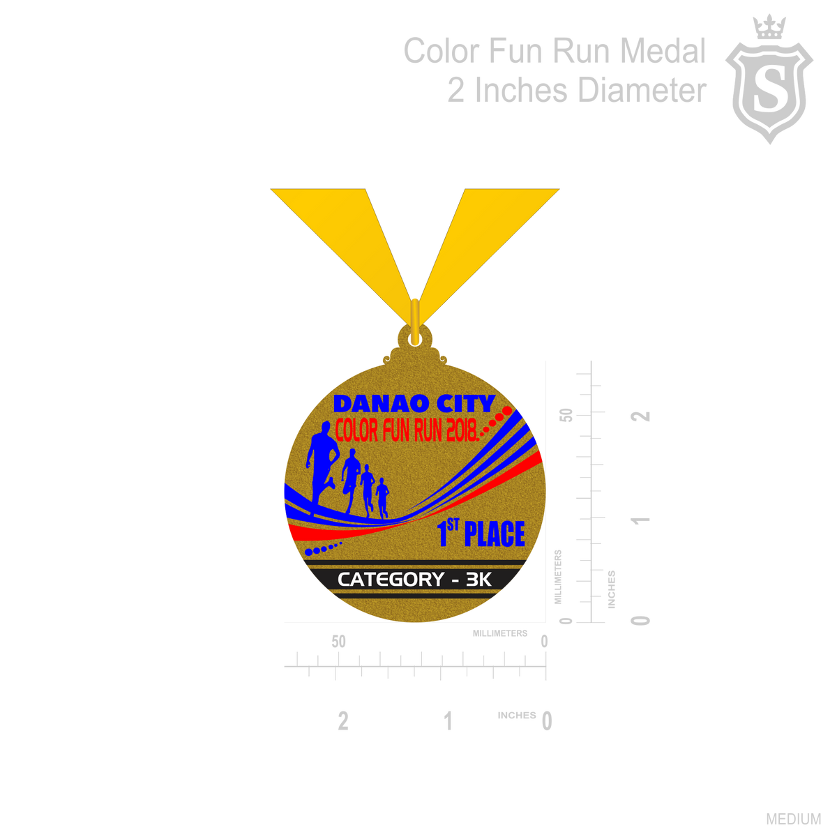 Color Fun Run Medal – Suarez Arts