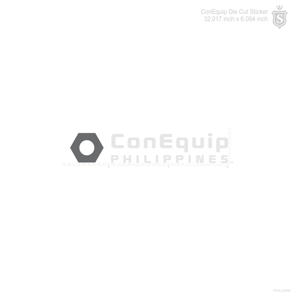 Conequip Die Cut Sticker – Suarez Arts