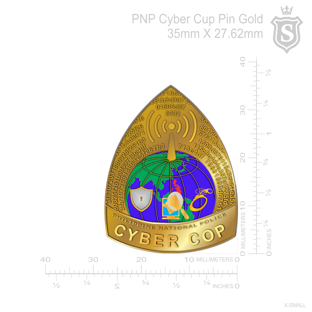 PNP Anti-Cybercrime Pin - Cyber Cop – Suarez Arts