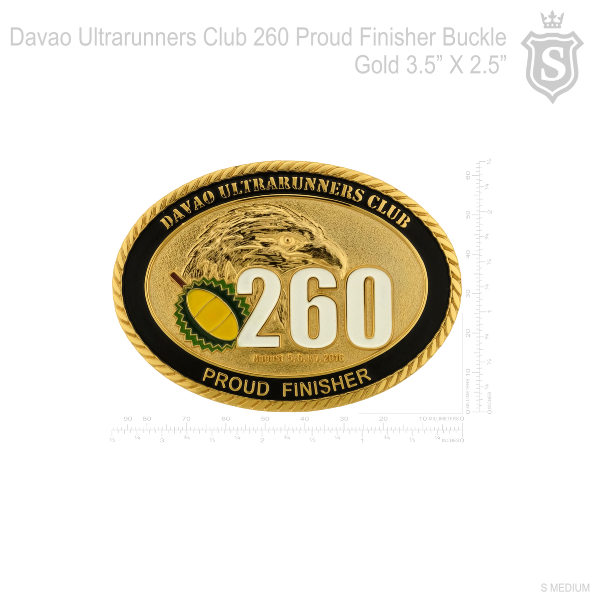Davao Ultrarunners Club 260 Finisher Buckle 2016 – Suarez Arts