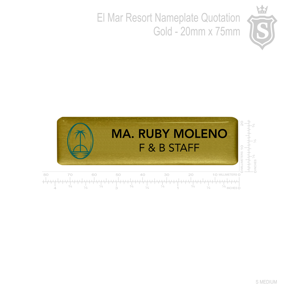 El Mar Resort Nameplate – Suarez Arts