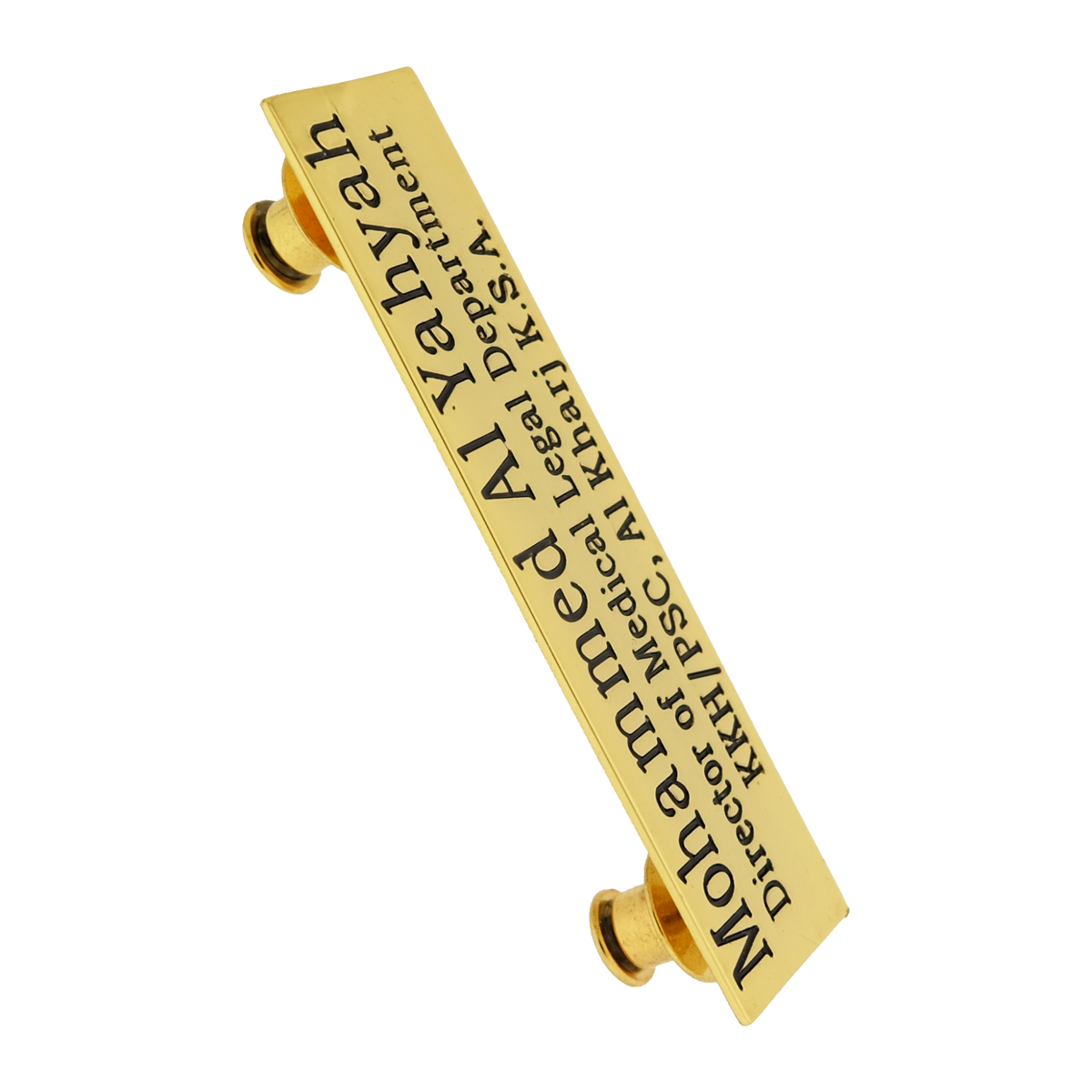 3 Three-Liner Nameplate – Suarez Arts