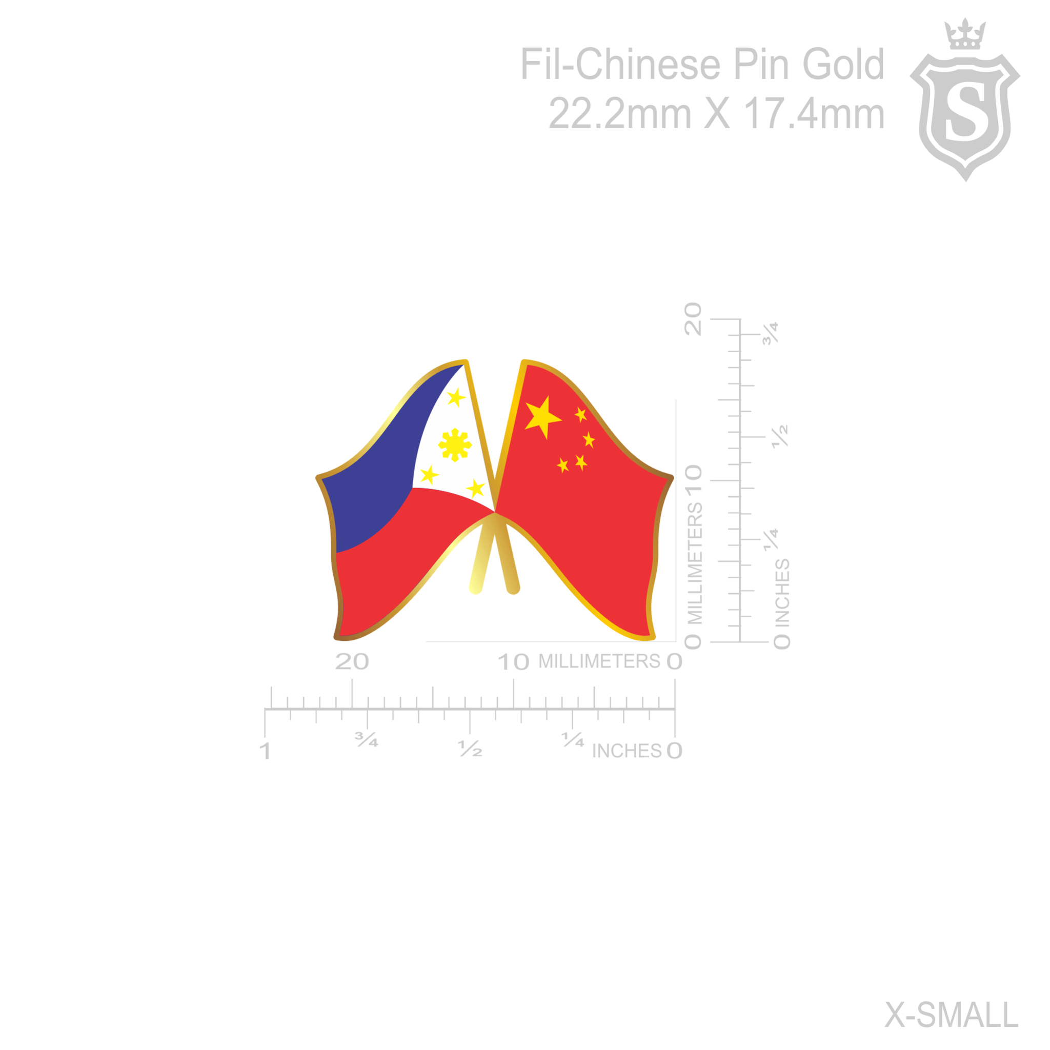 Fil-Chinese Flag Pin – Suarez Arts