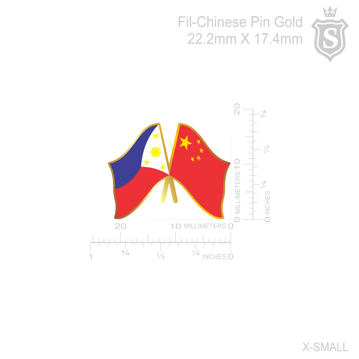 Fil-Chinese Flag Pin – Suarez Arts