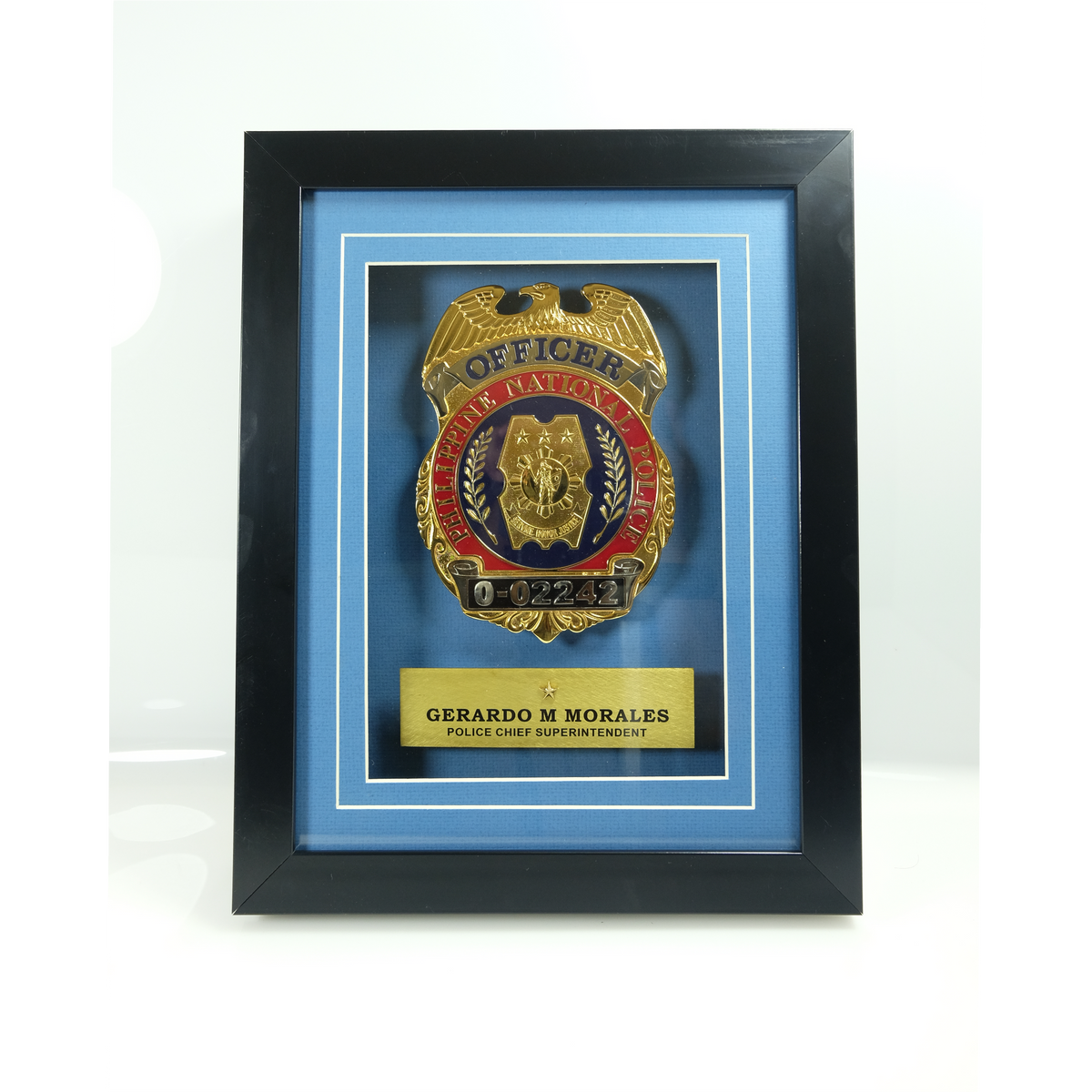 PNP Badge Wall Frame -Large 14 inch – Suarez Arts