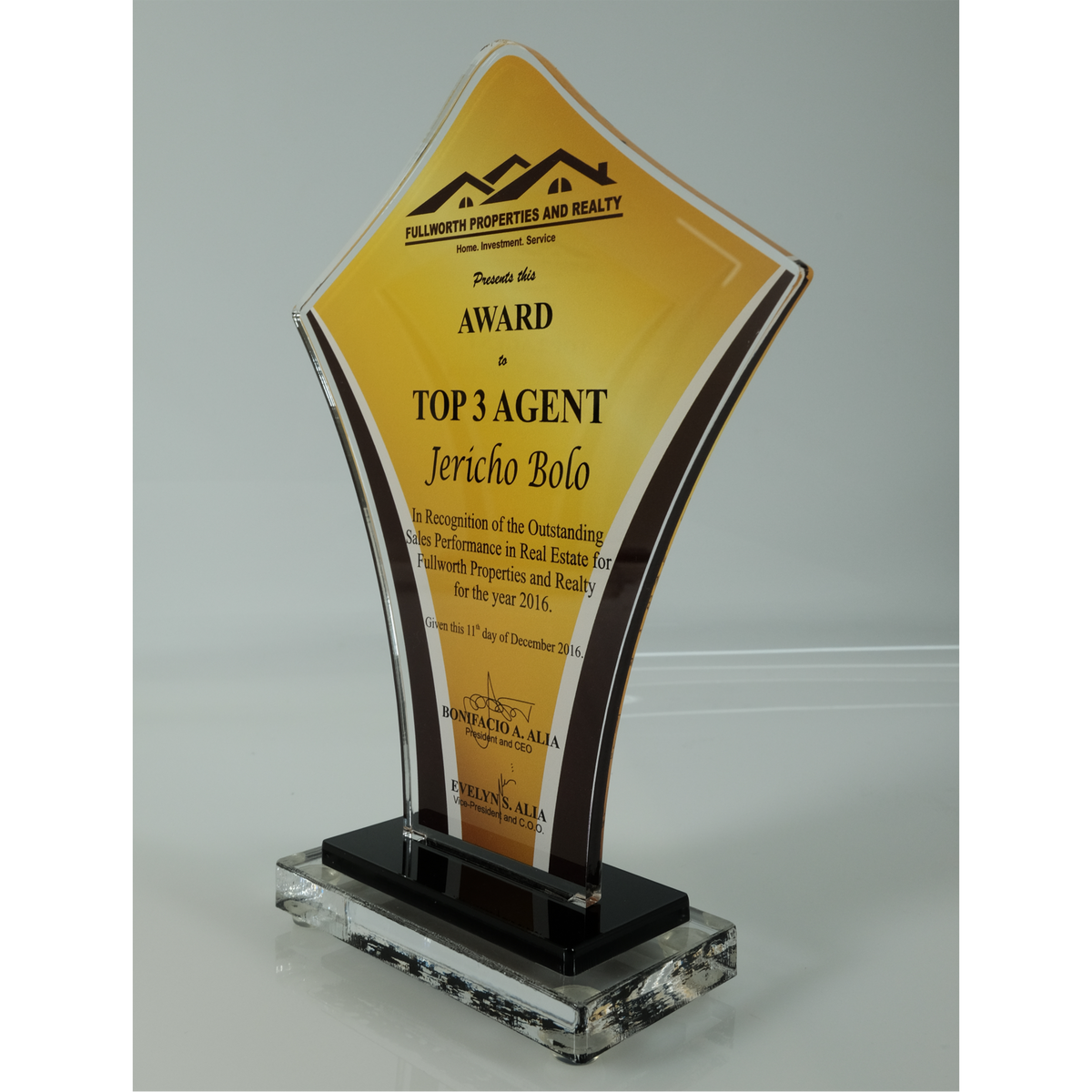 Full Worth Properties Plaque 8 inch – Suarez Arts