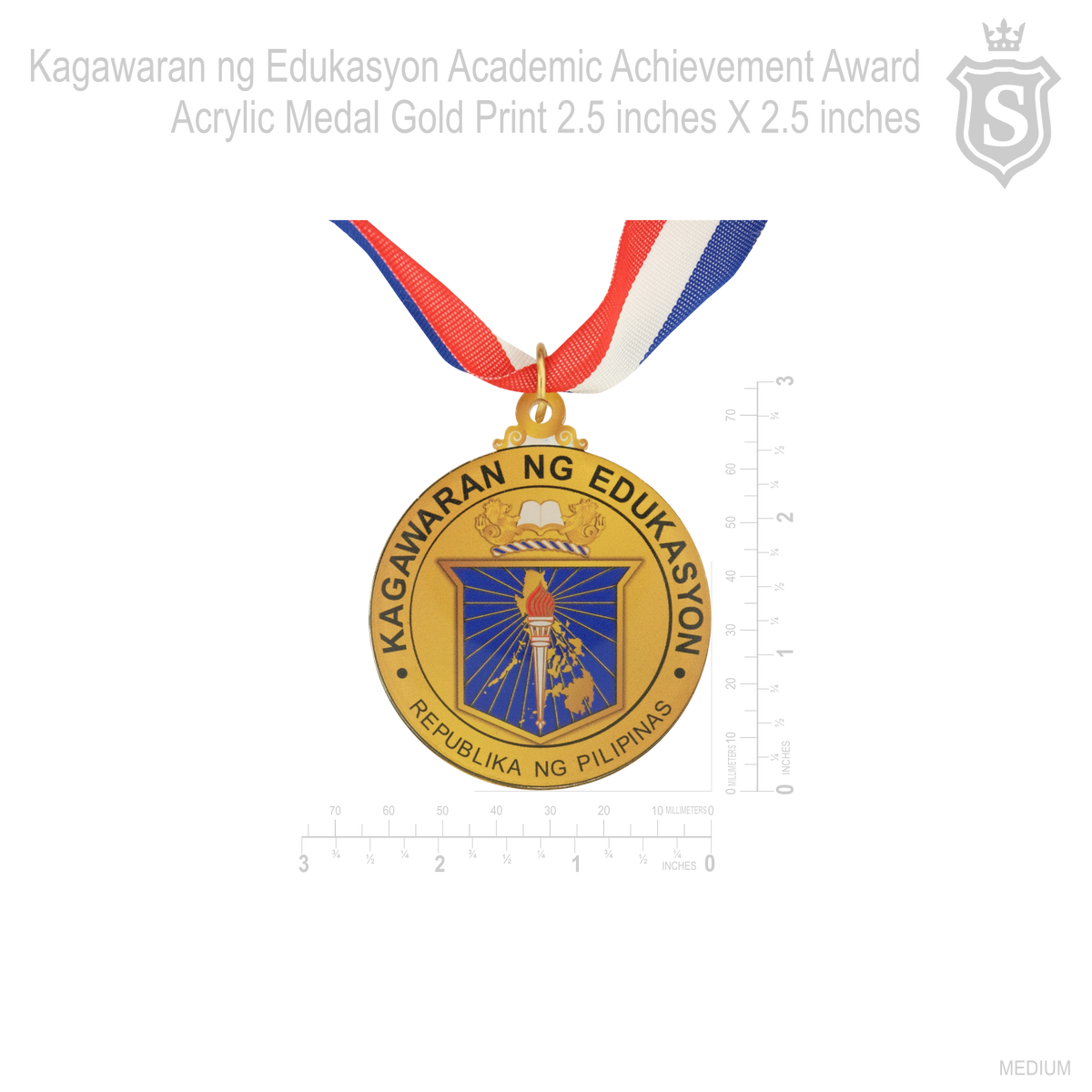 Kagawaran ng Edukasyon Academic Achievement Award Medal – Suarez Arts
