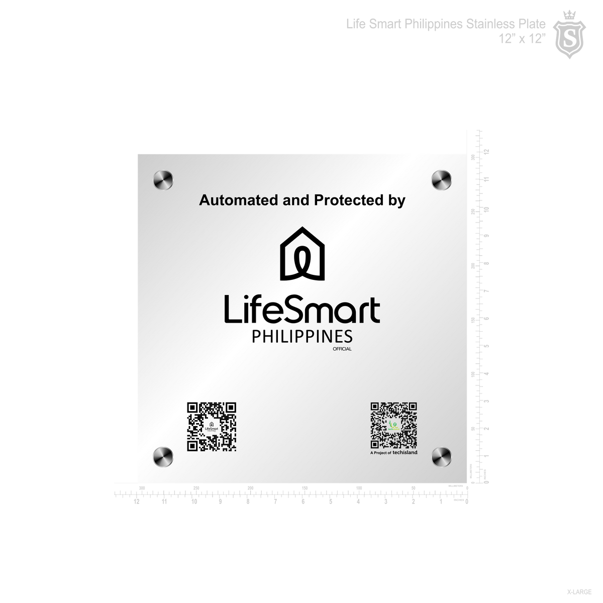 LifeSmart Stainless Plate – Suarez Arts