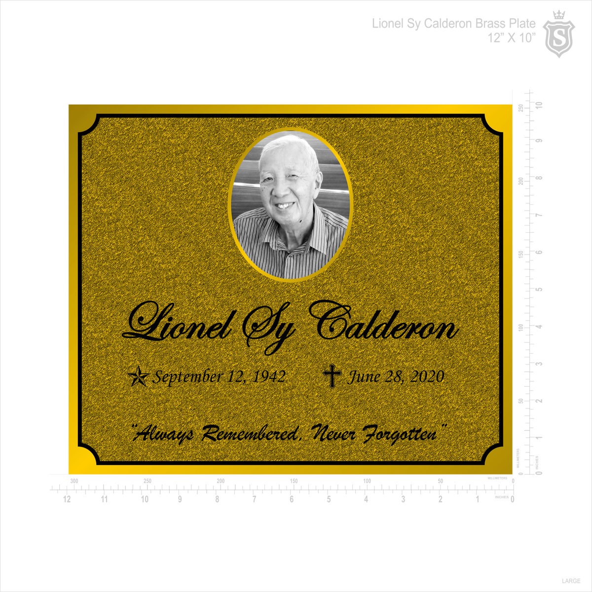 Grave Marker Brass Plate – Suarez Arts