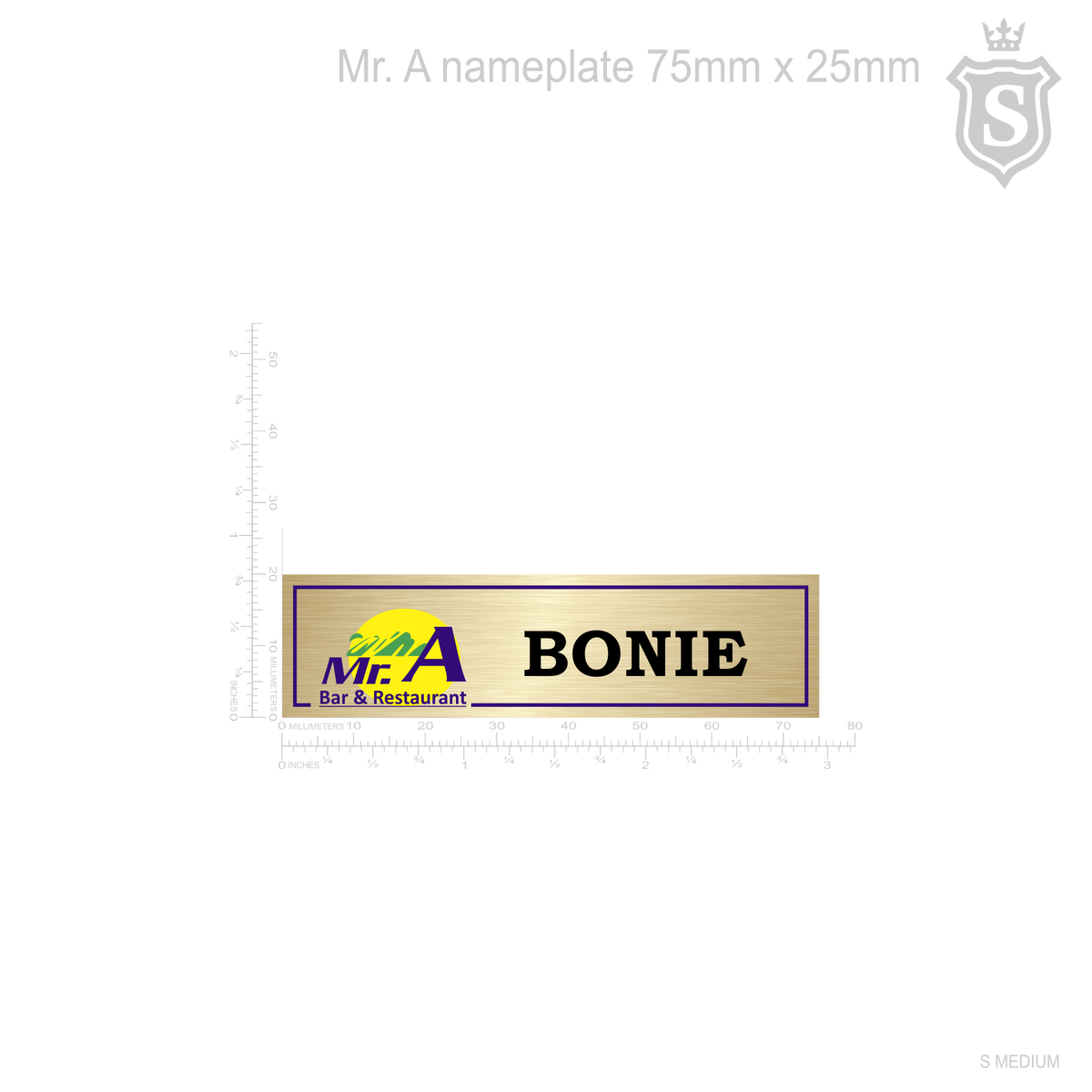 Mr. A Nameplate – Suarez Arts