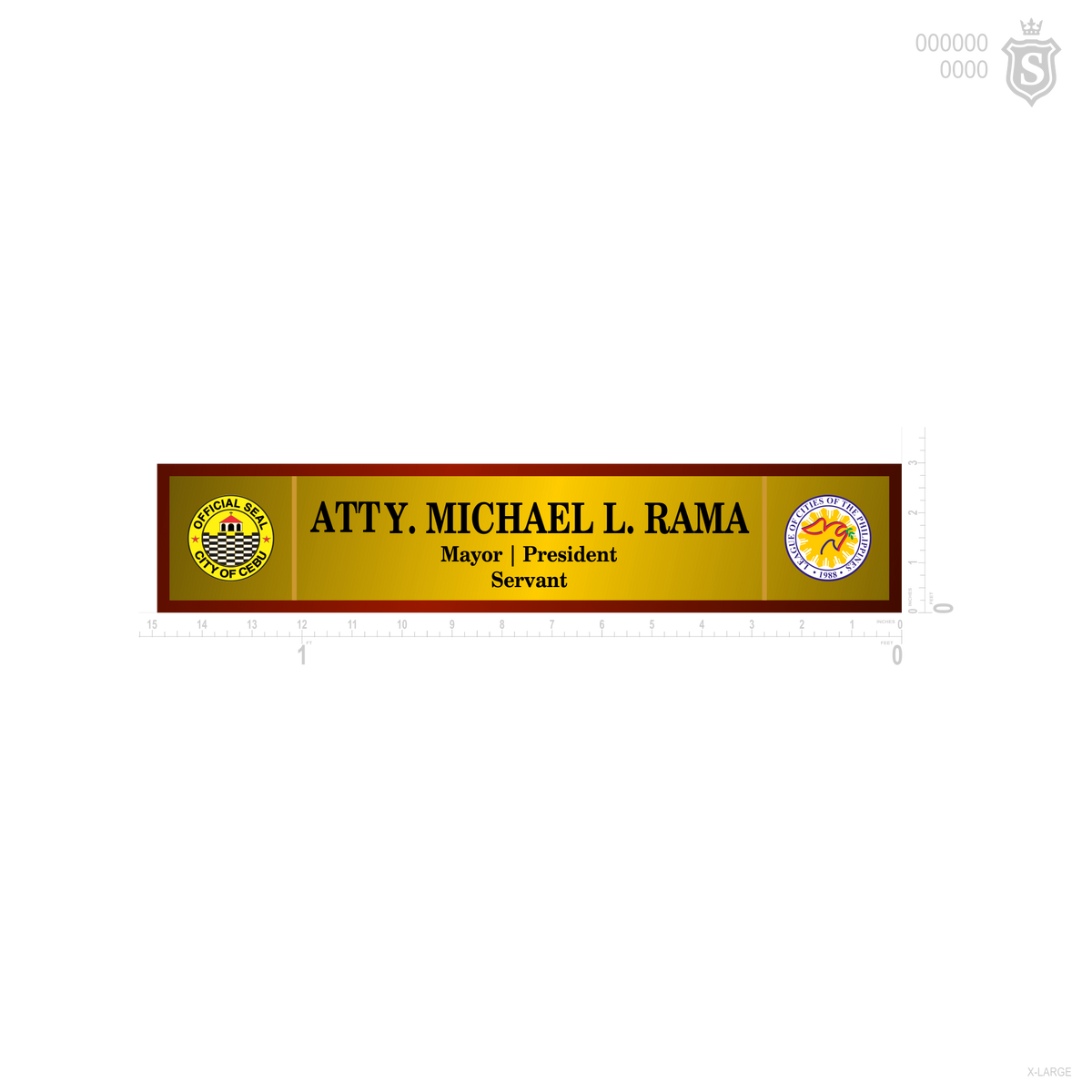 Mayor Mike Rama Table Signage – Suarez Arts