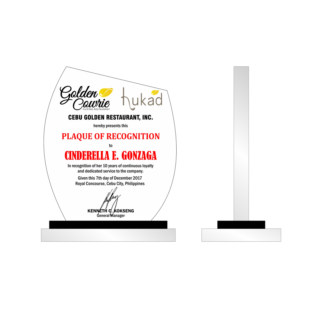 Service Award Plaque – Suarez Arts